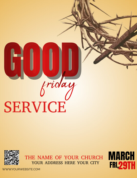 Copy of Good Friday church | PosterMyWall