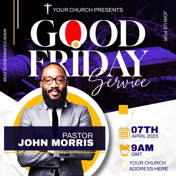 Copy of GOOD FRIDAY CHURCH FLYER | PosterMyWall