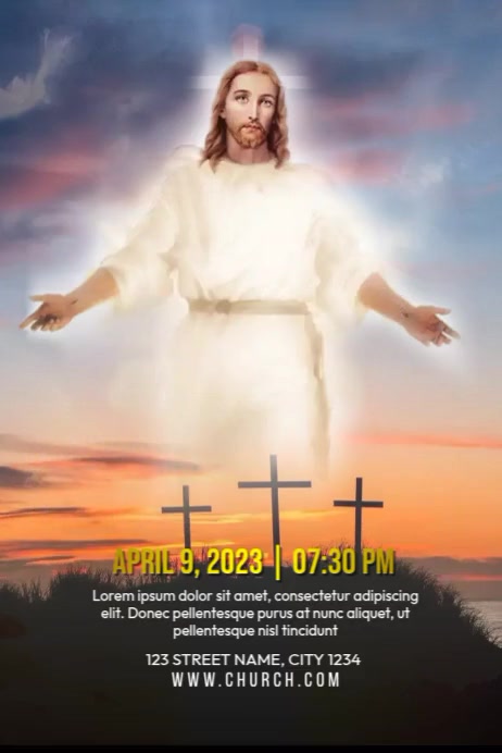 Good Friday Church Prayer Template | PosterMyWall