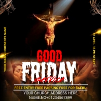 GOOD FRIDAY CHURCH SERVICE Template | PosterMyWall