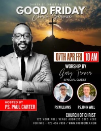 Good friday church service Template | PosterMyWall