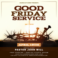 Good friday church service Template | PosterMyWall