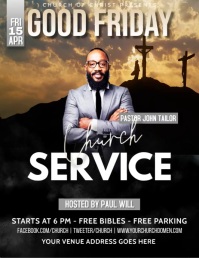 Good Friday Service Flyer Template | PosterMyWall