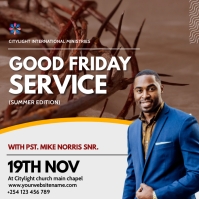 good friday church service flyer template | PosterMyWall