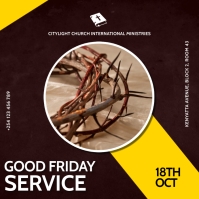 good friday church service flyer template | PosterMyWall