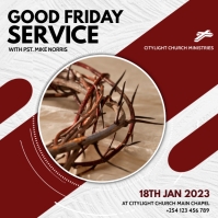 good friday church service flyer template | PosterMyWall