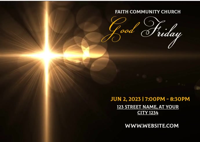 Copy of Good friday church video | PosterMyWall