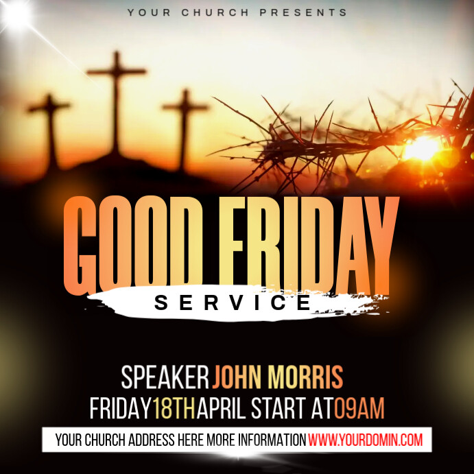 good friday Template | PosterMyWall