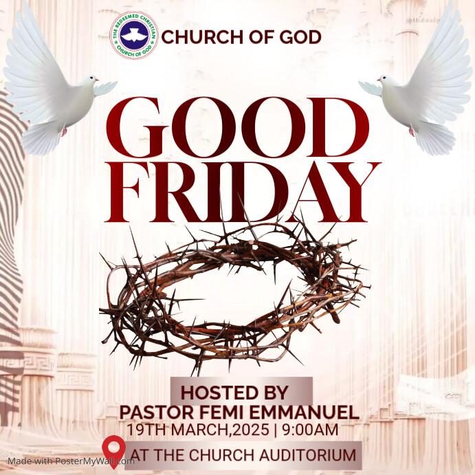 GOOD FRIDAY Template | PosterMyWall
