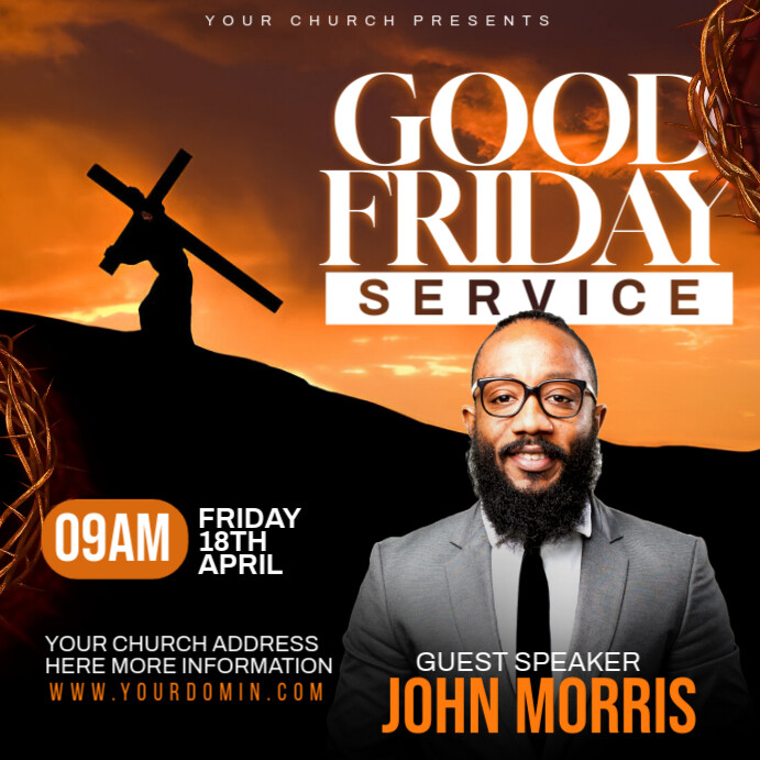 Good Friday Template | PosterMyWall