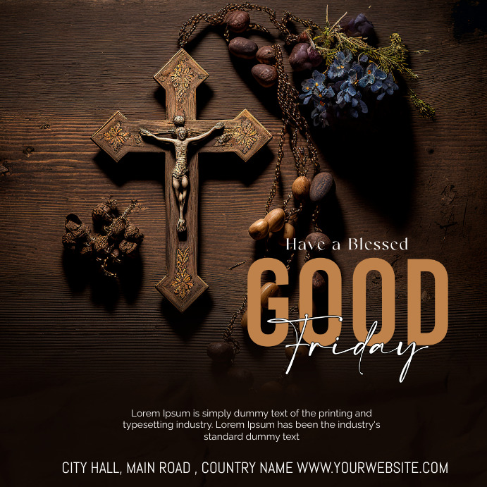 GOOD FRIDAY Template | PosterMyWall