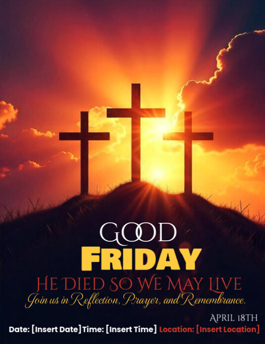 Good Friday Template | PosterMyWall