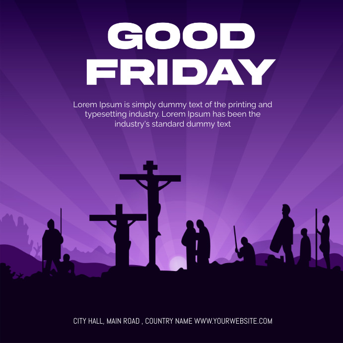 Plantilla de GOOD FRIDAY | PosterMyWall