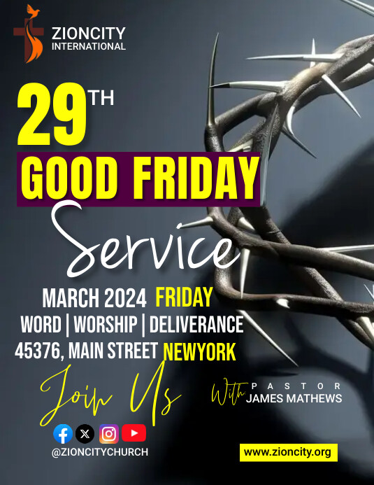 Good friday Template | PosterMyWall