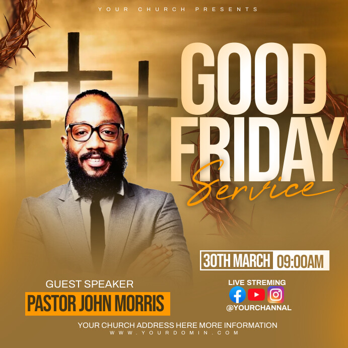 Good Friday Template | PosterMyWall