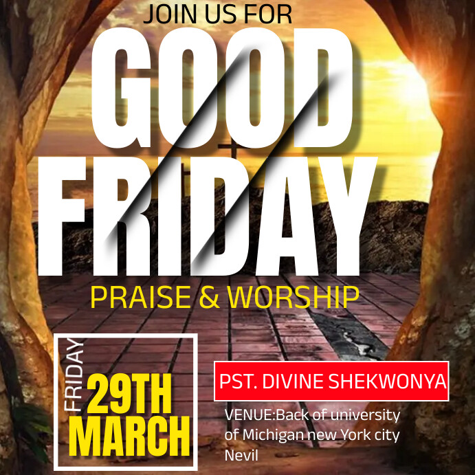 Good Friday Template | PosterMyWall