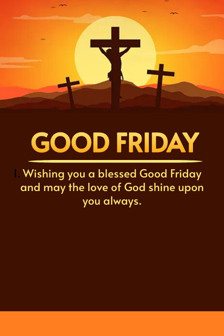 Plantilla de good friday | PosterMyWall