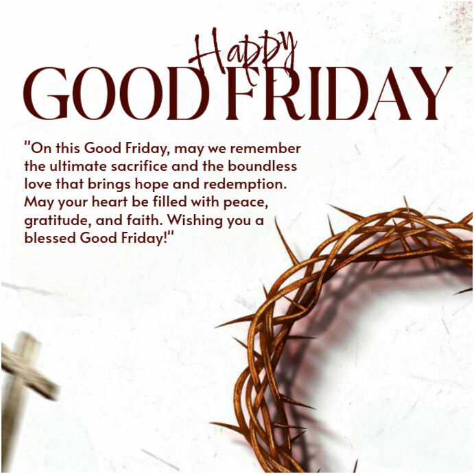 Good friday Template | PosterMyWall
