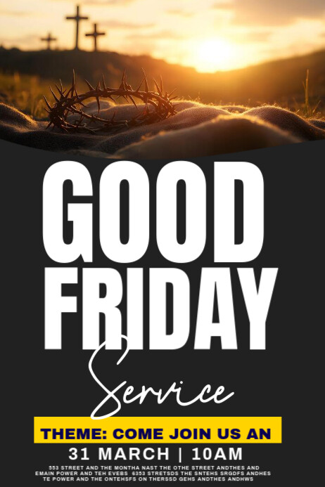 good friday Template | PosterMyWall