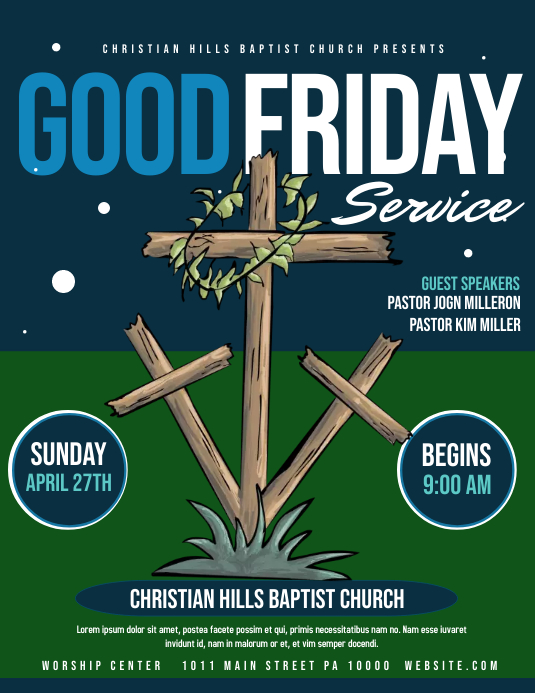 Good friday Template | PosterMyWall