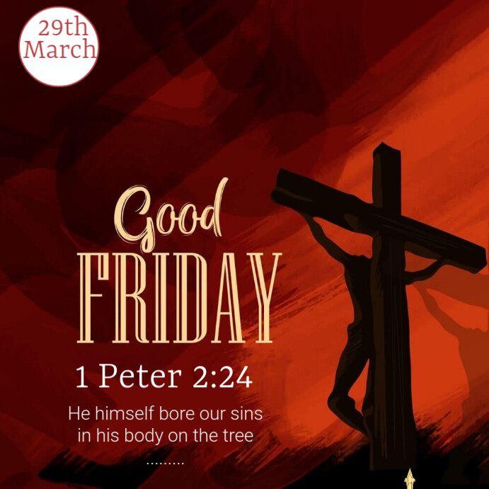 Good Friday Template | PosterMyWall