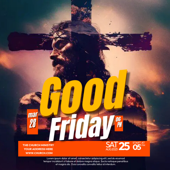 Good Friday Template | PosterMyWall