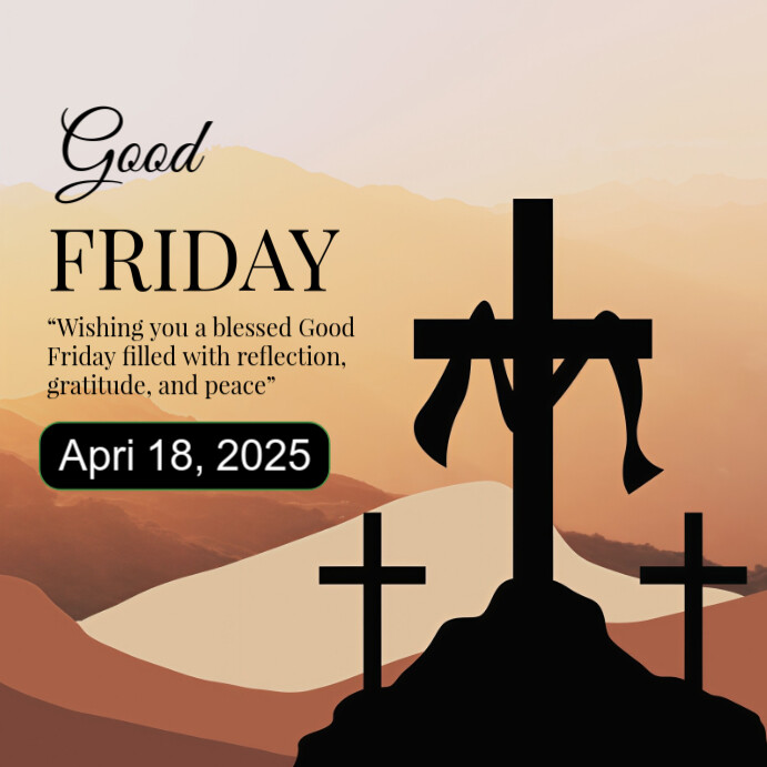 Good Friday Template | PosterMyWall