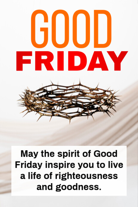 Good Friday Template | PosterMyWall