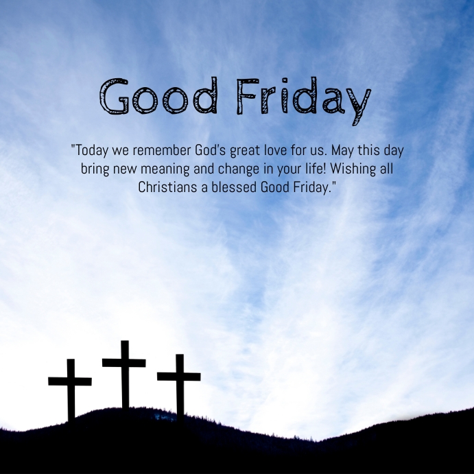 Copy of Good Friday | PosterMyWall