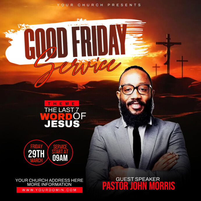 Copy of Good Friday | PosterMyWall