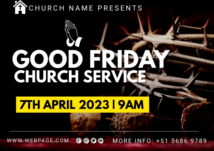 Good Friday Template | PosterMyWall