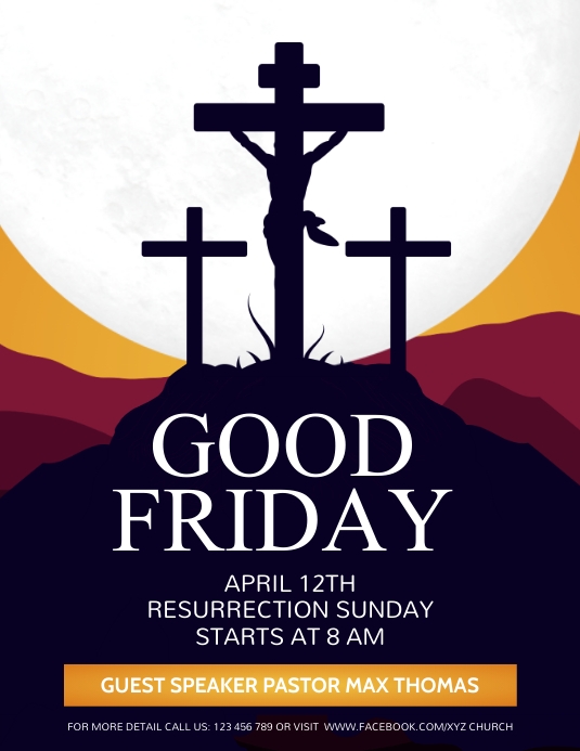 good friday Template | PosterMyWall