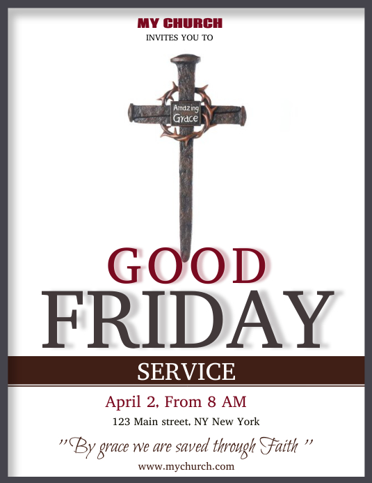 Good Friday Template | PosterMyWall