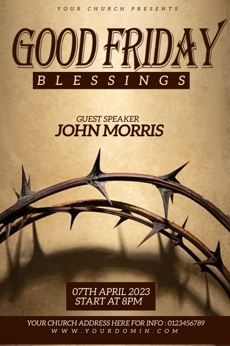 Copy of Good friday | PosterMyWall