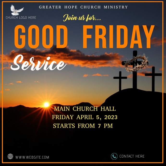 Copy of Good friday | PosterMyWall