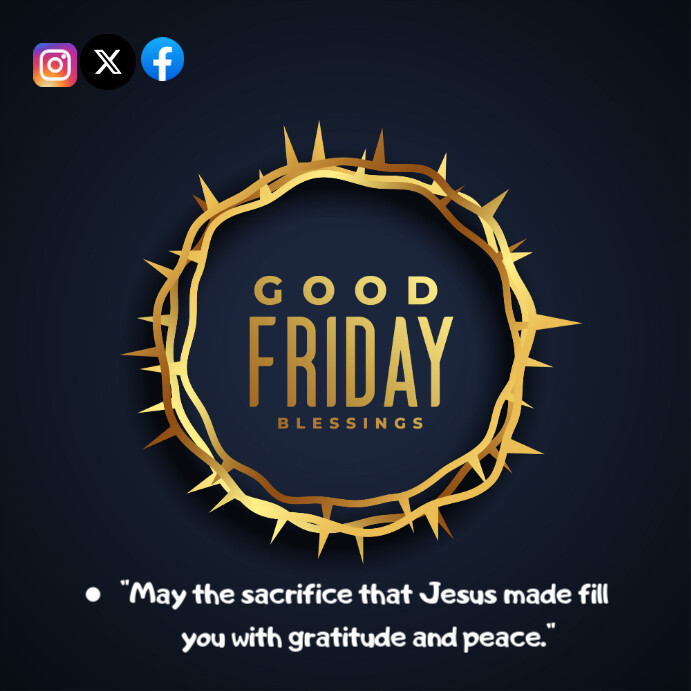 Good Friday Template | PosterMyWall