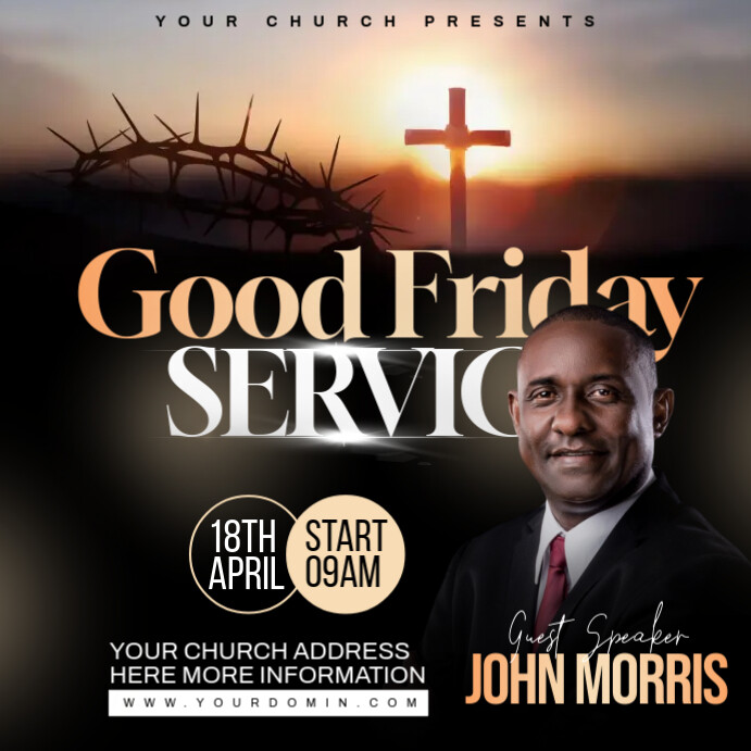 Good Friday Template | PosterMyWall