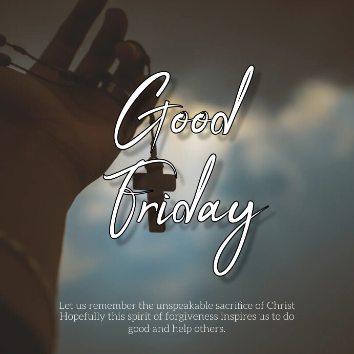 Good Friday Template | PosterMyWall