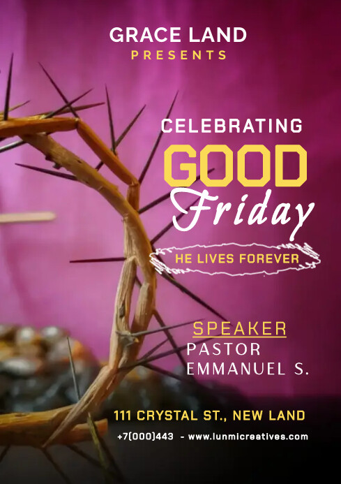 Good friday Template | PosterMyWall