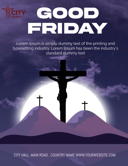 GOOD FRIDAY Template | PosterMyWall