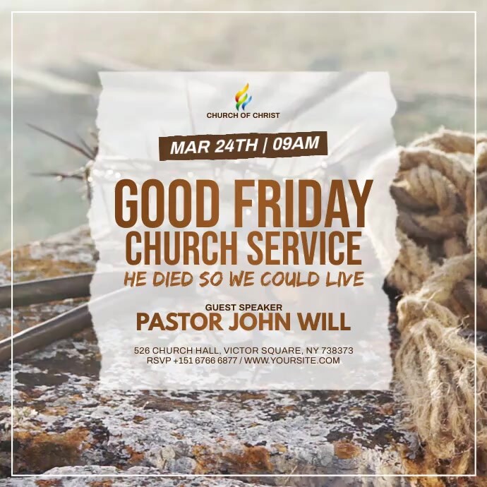 Good friday Template | PosterMyWall