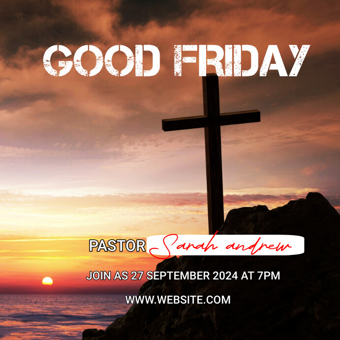 Good friday Template | PosterMyWall