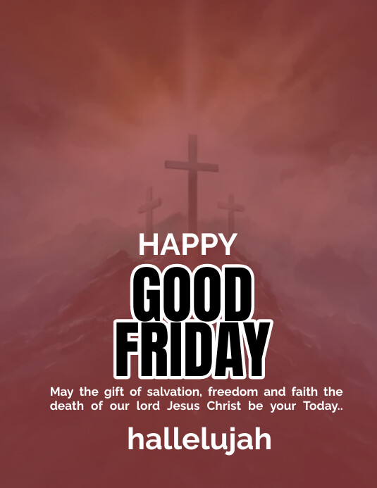 Good Friday Easter flyers Template | PosterMyWall
