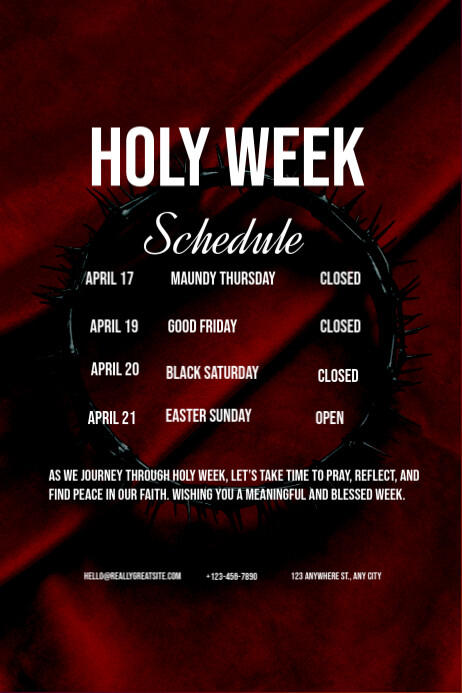 Good Friday Easter Sunday Template | PosterMyWall