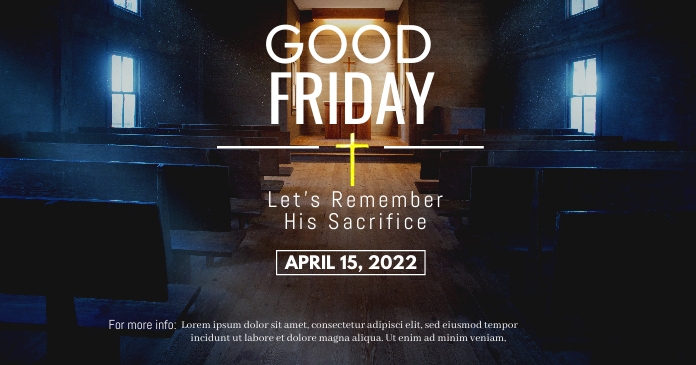 GOOD FRIDAY FACEBOOK TEMPLATE.C | PosterMyWall
