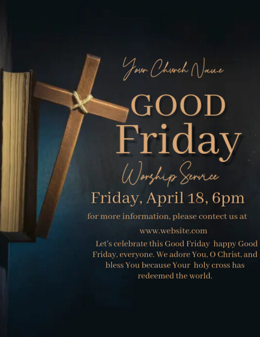 Good Friday Flyer (us Letter) Template | PosterMyWall
