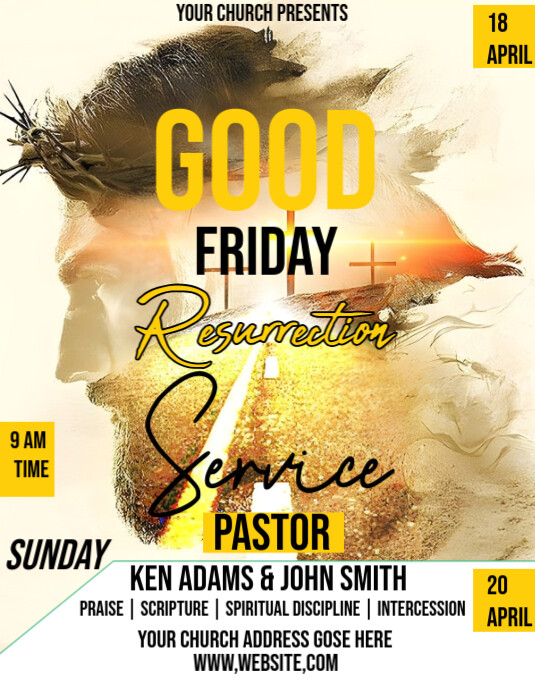 Good Friday Flyer (us Letter) Template | PosterMyWall