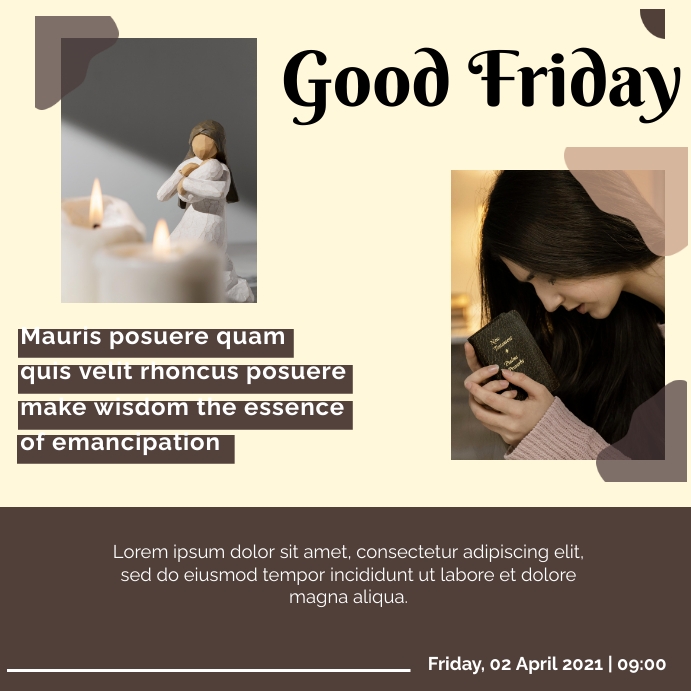 Good Friday Flyer Ads Template | PosterMyWall
