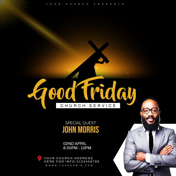 GOOD FRIDAY FLYER Template | PosterMyWall