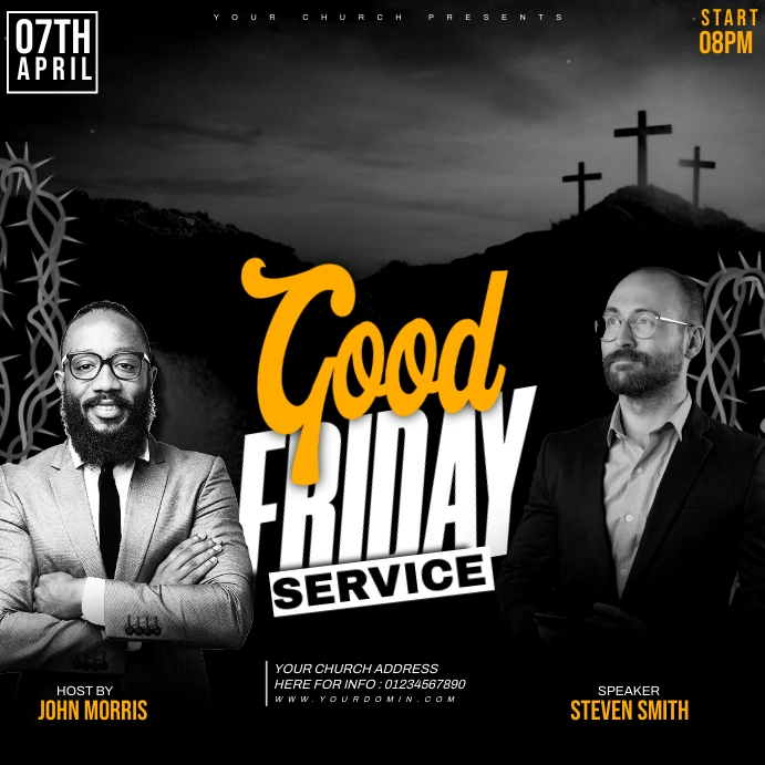 Good Friday flyer Template | PosterMyWall